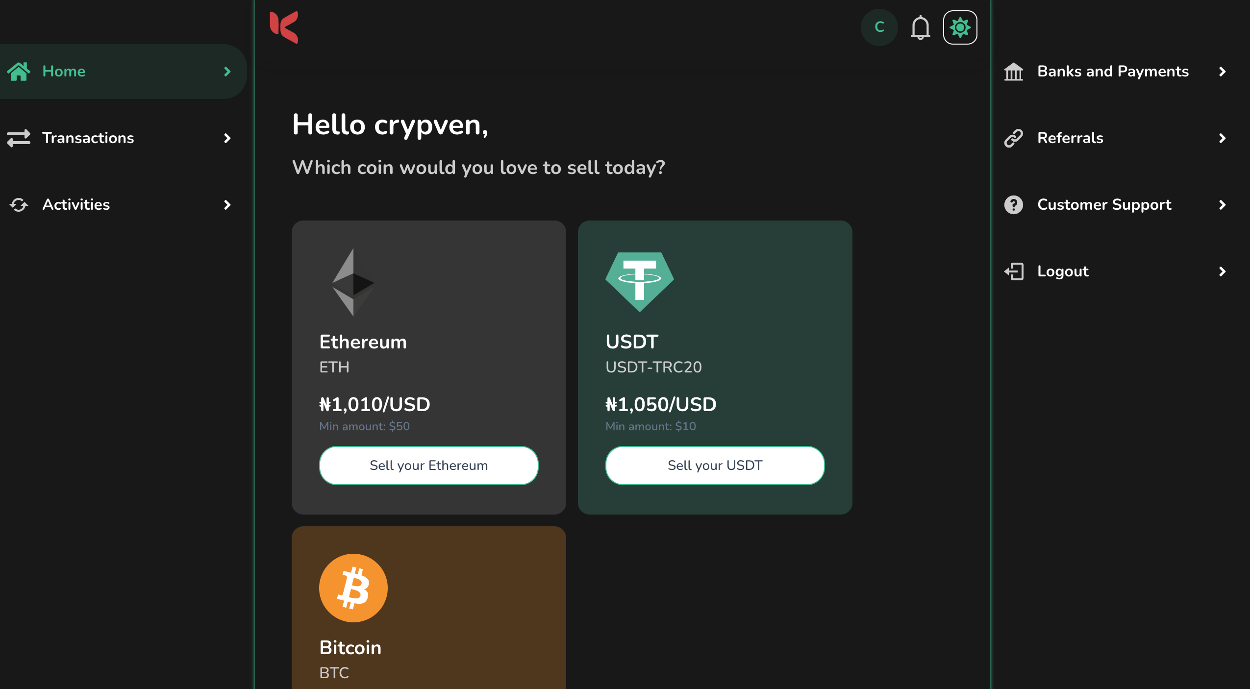 CrypVen - Crypto vendor platform by skaibaba | CodeCanyon